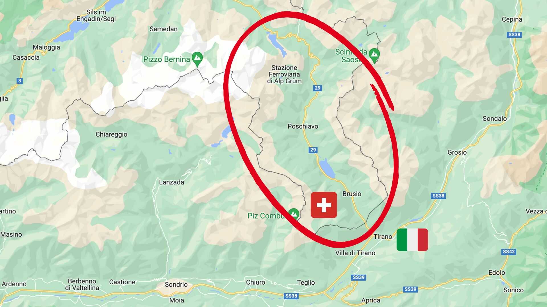 Valposchiavo, la valle del Trenino del Bernina